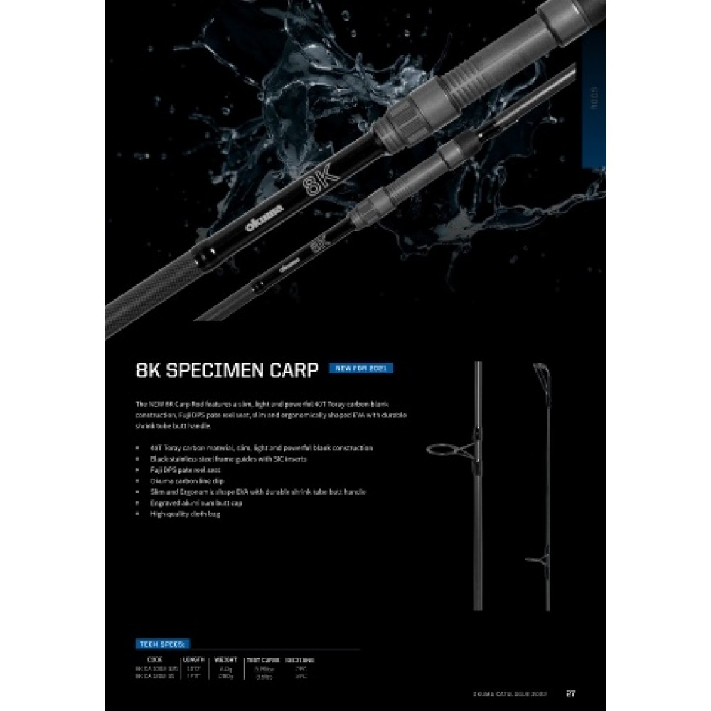 Okuma 8K Specimen Rod 12 FT